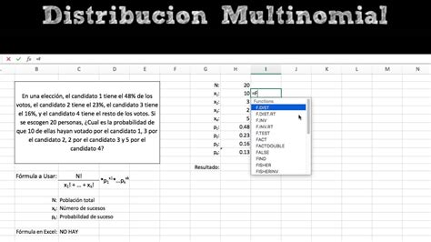 cómo usar la distribución multinomial en excel matemáticas aprender nunca había sido tan fácil