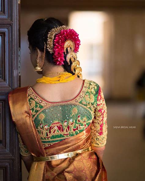 Silk Saree Blouse Back Neck Designs For South Indian Bride K4 Fashion
