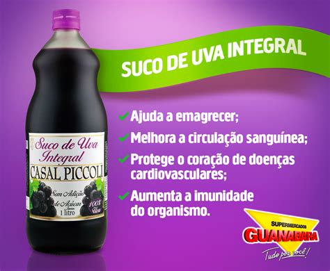 Benefícios do suco de uva integral Os líquidos são os grandes aliados