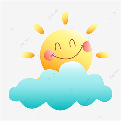 Dibujos Animados Lindo Sol En Las Nubes Png Dibujos Estilo De Dibujos
