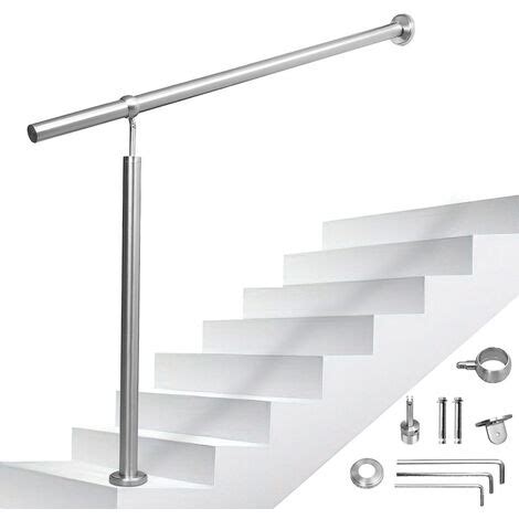 Deactive SWANEW Treppengeländer Geländer 150cm ohne Querstäbe mit