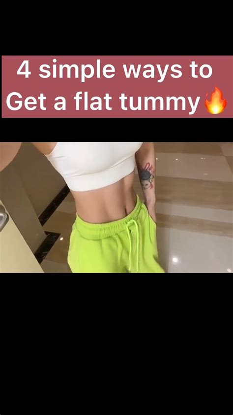 Ways To Get A Flat Tummy In Workout For Flat Stomach Flat