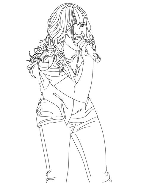 Desenho De Cantora Para Colorir Tudodesenhos Porn Sex Picture