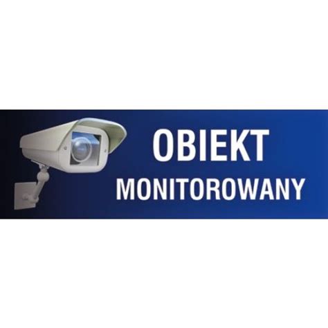 Znak Tabliczka Piktogram Tdc Z Napisem Obiekt Monitorowany X