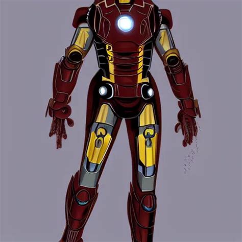 Krea Steampunk Iron Man Concept Art
