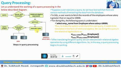 query processing optimization and evaluation of expression youtube