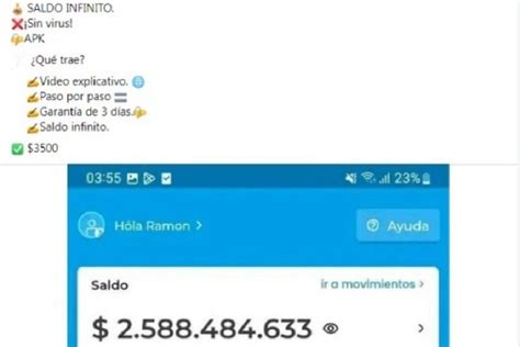 Nueva estafa virtual con una aplicación copia de Mercado Pago Impacto