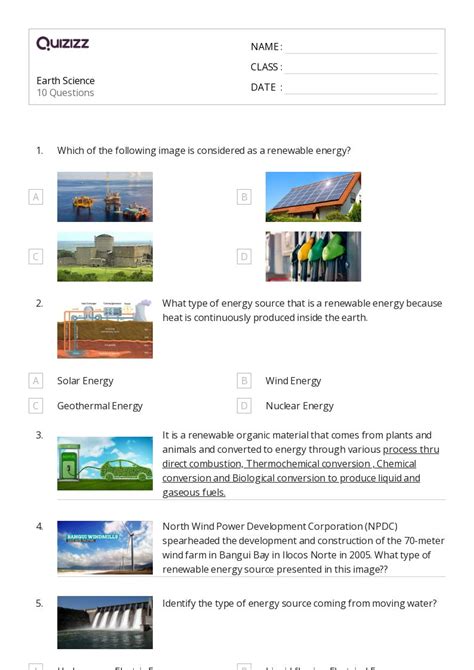 50 Earth Space Science Worksheets For 7th Grade On Quizizz Free