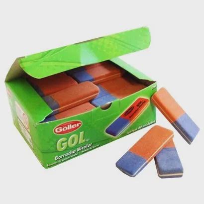 Borracha Escolar Bicolor Caixa Unidades Submarino