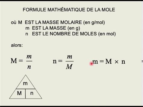 Mise à jour 55 imagen formule masse volumique masse molaire fr