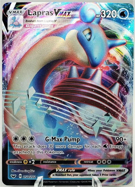 Lapras Vmax 50 Prices Pokemon Sword Shield Pokemon Cards