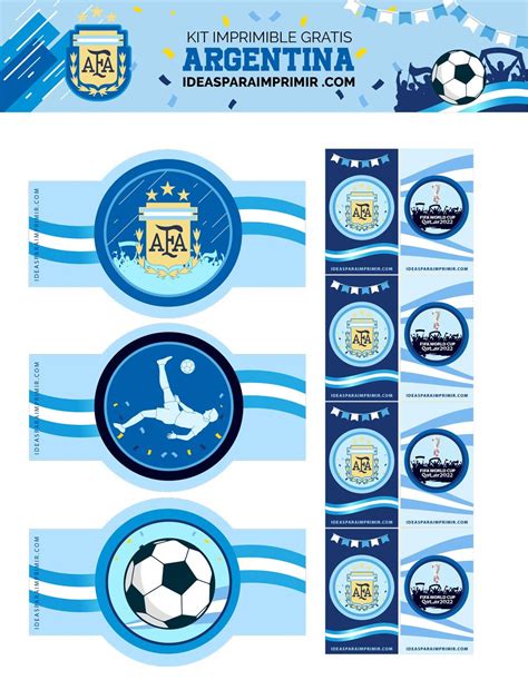 Gratis super kit imprimible de argentina campeón del mundo 18 archivos