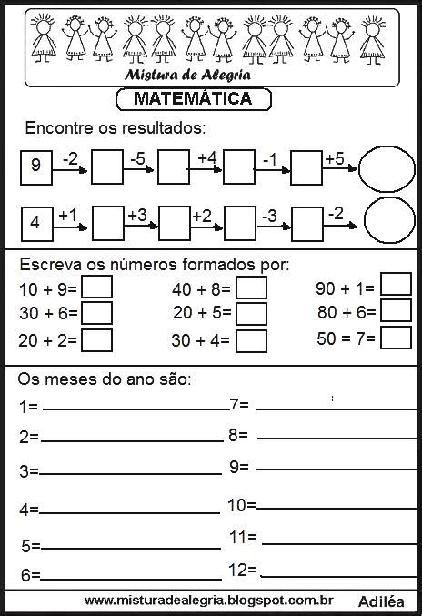 Atividades De Matem Tica Para S Ries Iniciais De Alfabetiza O