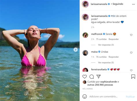 De biquíni pink Larissa Manoela arranca elogios dos fãs