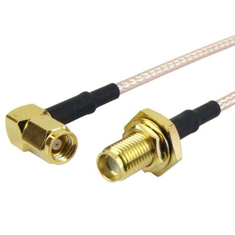 SMA Female Bulkhead To RA SMC Male Cable RG 316 Coax