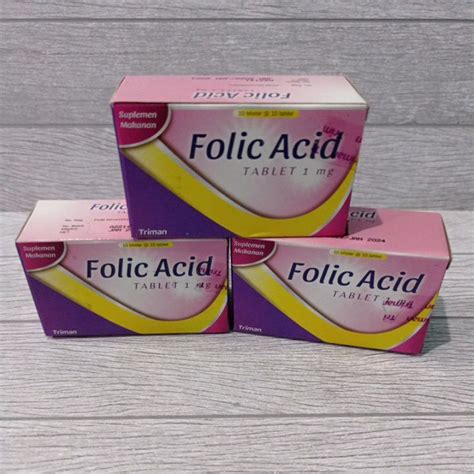 Jual Folic Acid Triman Box Shopee Indonesia