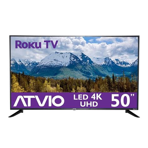 TV Atvio 50 Pulgadas Roku Led 4K UHD ATV 50UHDR Bodega Aurrera