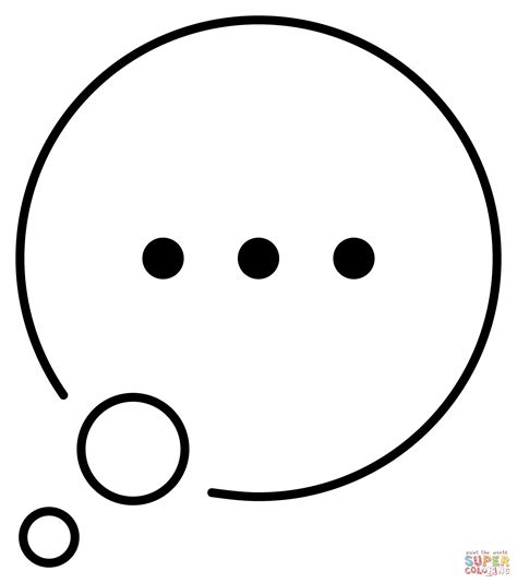 Speech Balloon Emoji Coloring Page Free Printable Coloring Pages