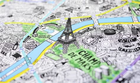 Mappa Di Parigi Con Monumenti Cartina Italia