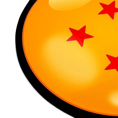 Mousepad redondo Dragon Ball esfera 4 estrellas Tienda Rirumé