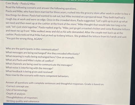 Read The Following Scenario And Answer The Following Chegg