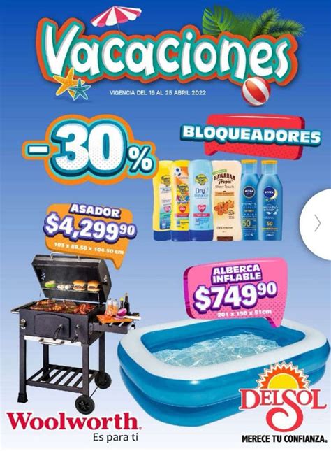 Del Sol Y Woolworth Folleto De Ofertas Vigente Al Lunes 25 De Abril