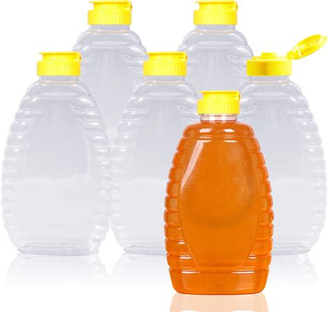 Amazon Easy Squeeze 6 Pk 12 Oz Empty Honey Bottles BPA Free Food