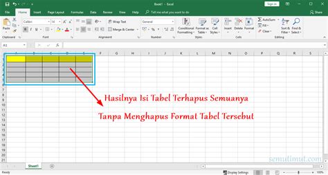 Cara Bikin Tabel Di Excel