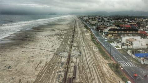 Engorda da praia de Matinhos primeira fase é concluída