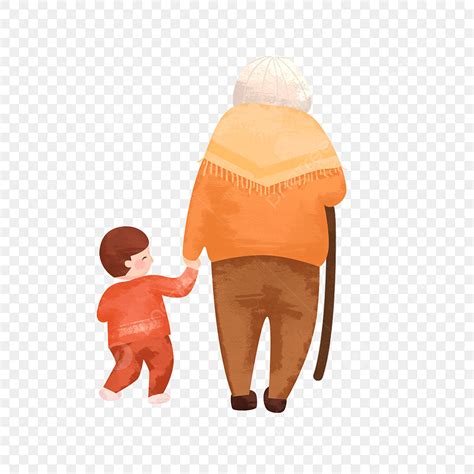 Grandma And Grandson PNG Vector PSD And Clipart With Transparent