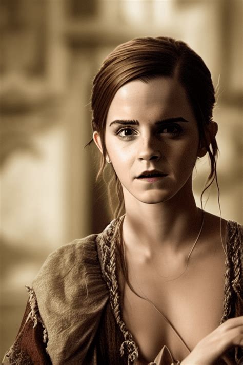 Emma Watson As A Bowman Ultra Realism Highly Detailed Sharp Focus