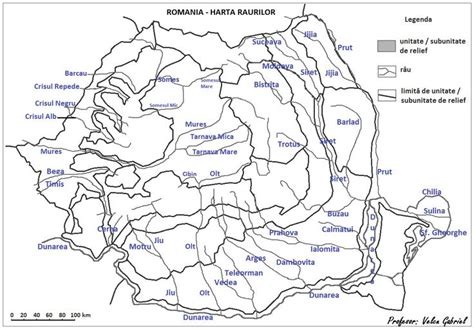 Map Of Romania Rivers