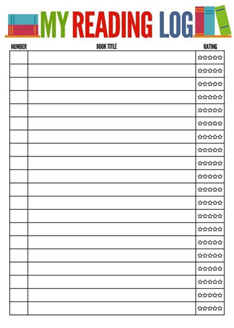 Free Printable Reading Log Tips For Supporting Early Readers
