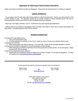 Fillable Online Plboards State Wy Active Status Professional