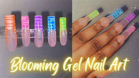 Easy Blooming Gel Nail Art YouTube