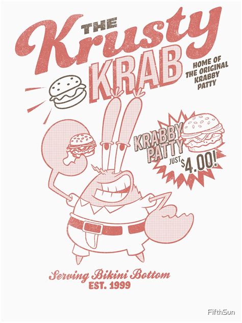 SpongeBob SquarePants Mr Krabs Krusty Krab Poster T Shirt For Sale