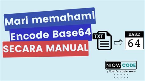 encoding teks dengan base64 secara manual youtube