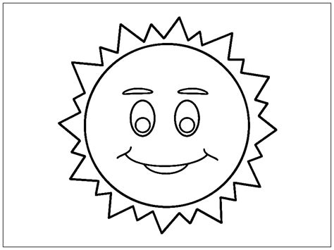 colorear el sol y la luna Dibujo imágenes