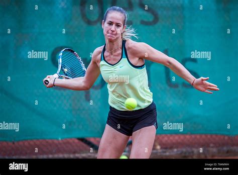Anna Bondar Hits The Ball With The Forehand Ges Tennis Womens Tennis