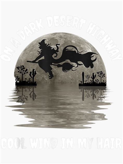Dark Desert Highway Cool Wind Hair Witch Halloween Sticker For Sale By Caral8 Redbubble
