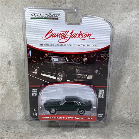 1 64 Greenlight 1969 Chevrolet COPO Camaro ZL1 Dark Green FarmToys4You