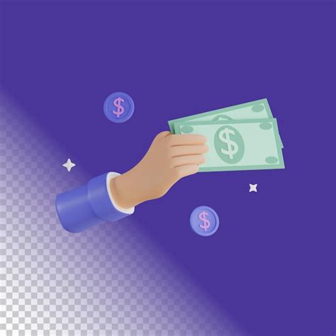 3d Icono Pago En Efectivo Archivo PSD Premium