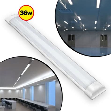 Luminaria Linear Led Sobrepor Cm Slim W K Calha Mercadolivre