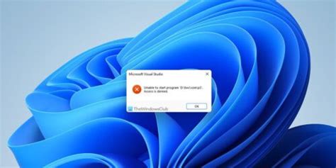 Visual Studio Unable To Start Program Access Is Denied