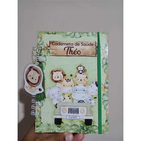 Caderneta De Vacina Personalizada Tema Safari Baby Shopee Brasil
