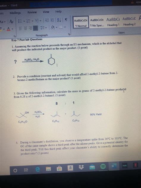 Solved Emr Estion Word Ces Mailings Review View Help Na E Chegg