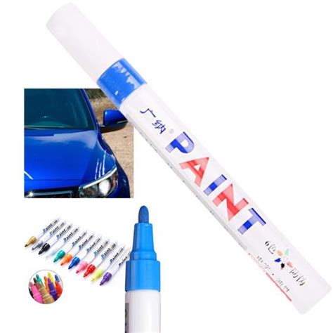 Caneta Reparadora Tira Riscos Pintura Automotiva Carro Moto Cor Azul