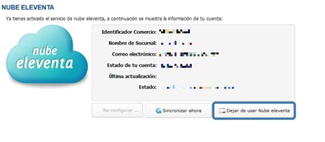 Reconfigurar Nube Eleventa Eleventa Punto De Venta