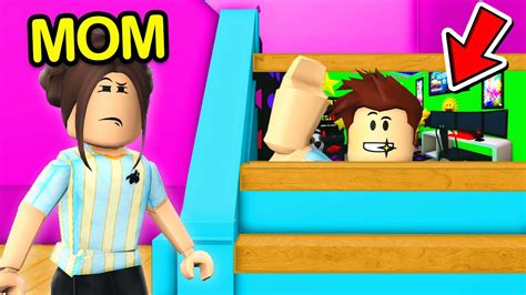 I Built A SECRET Gaming Room To Hide From My Mom Roblox YouTube