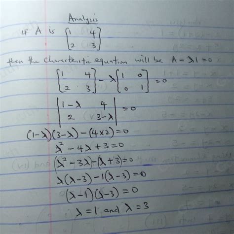 solved finding eigenvalues and eigenvectors find the eigenvalues and corresponding eigenvectors